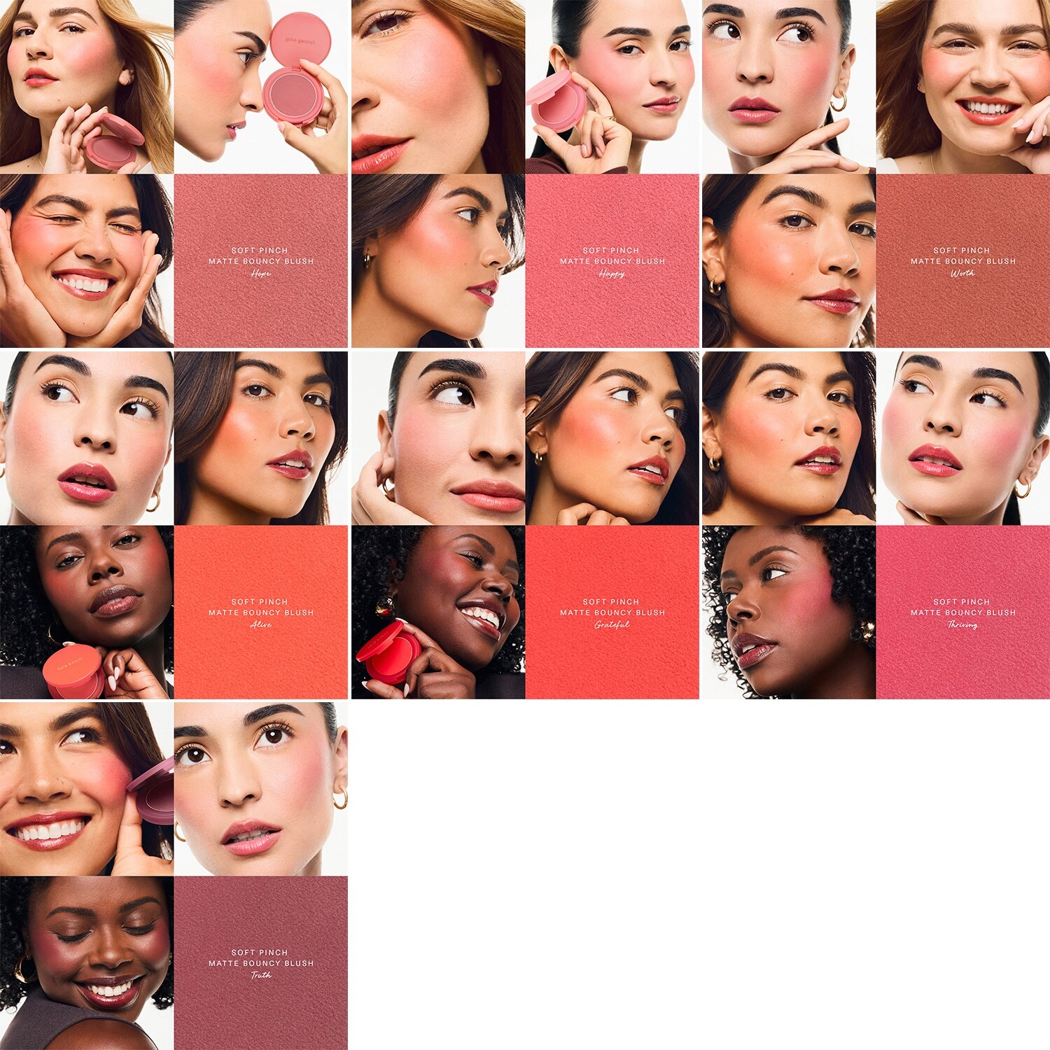 RARE BEAUTY Soft Pinch Matte Bouncy Blush - Blush in crema e polvere ≡ ...