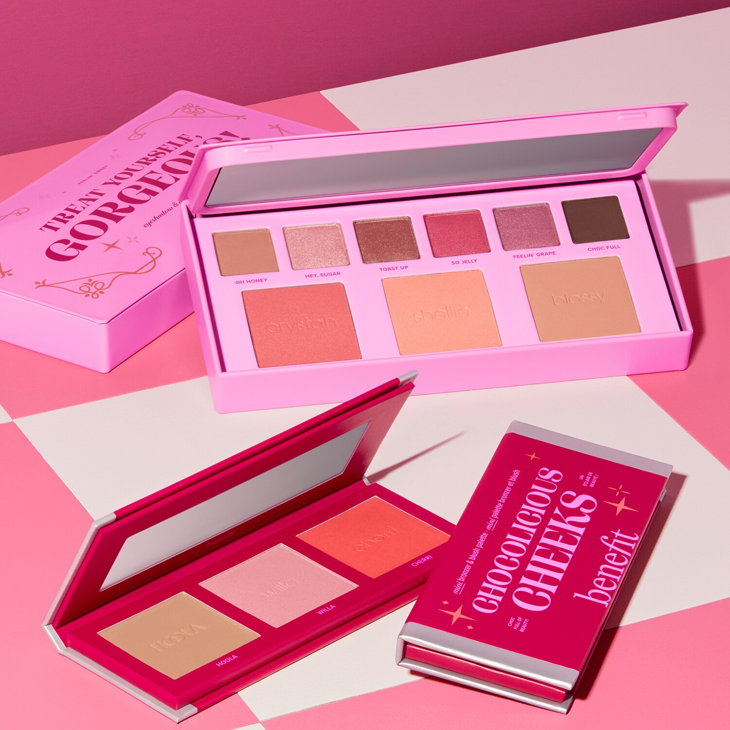 BENEFIT COSMETICS Treat Yourself, Gorgeous! - Palette Ombretti e Blush ...