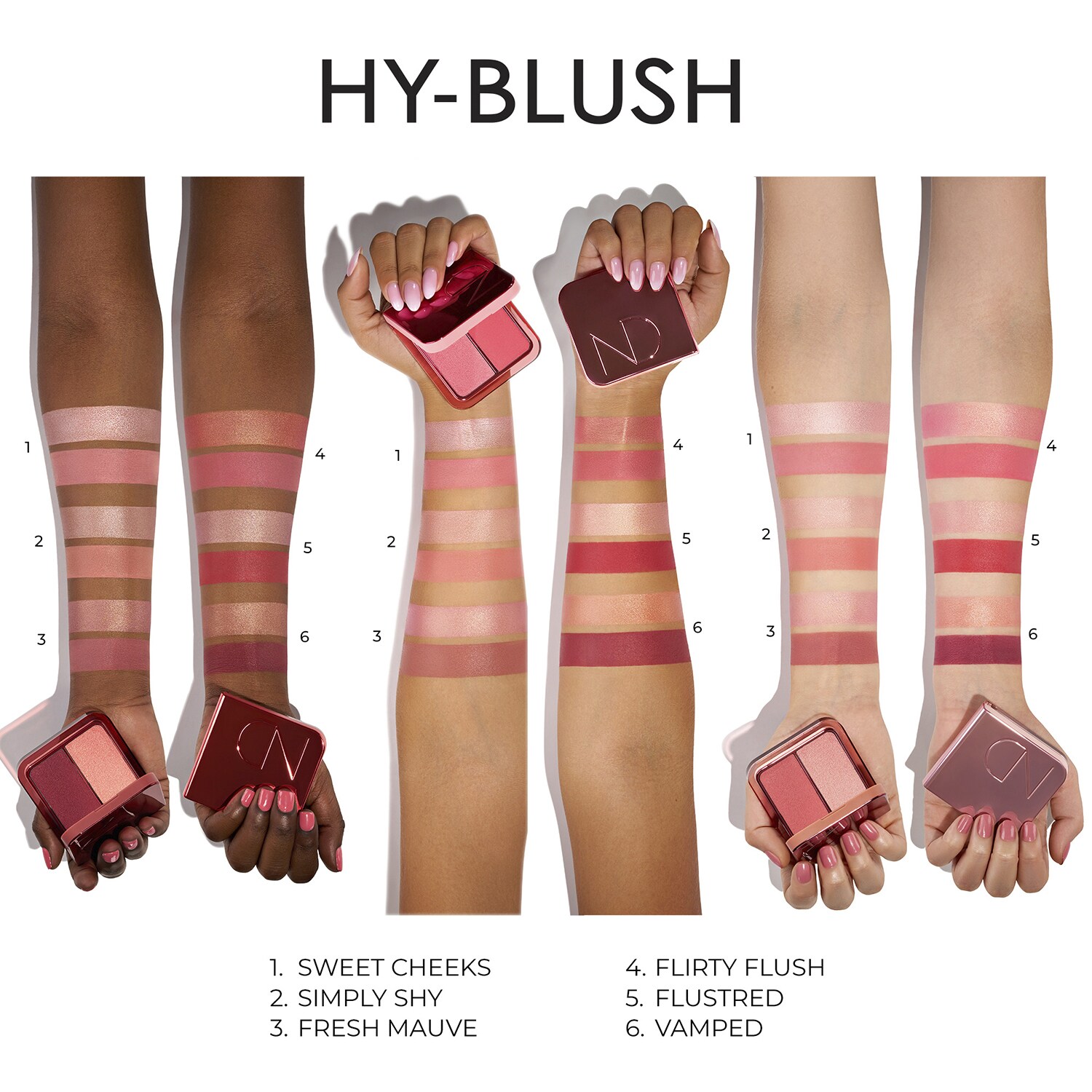NATASHA DENONA HY-BLUSH - Set di due blush in crema effetto impalpabile ...