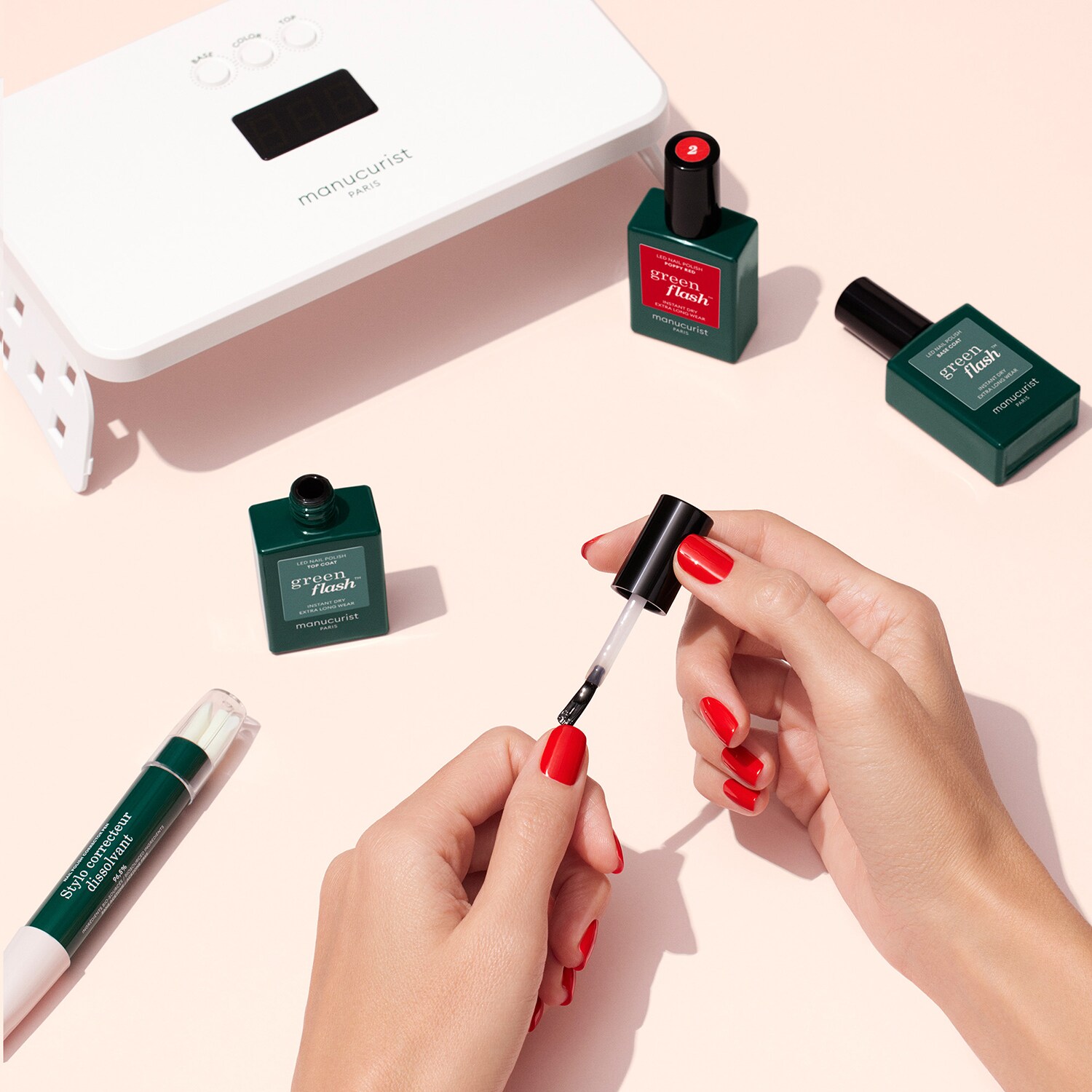 MANUCURIST Green Flash - Kit Pro Hortencia & Poppy Red ≡ SEPHORA