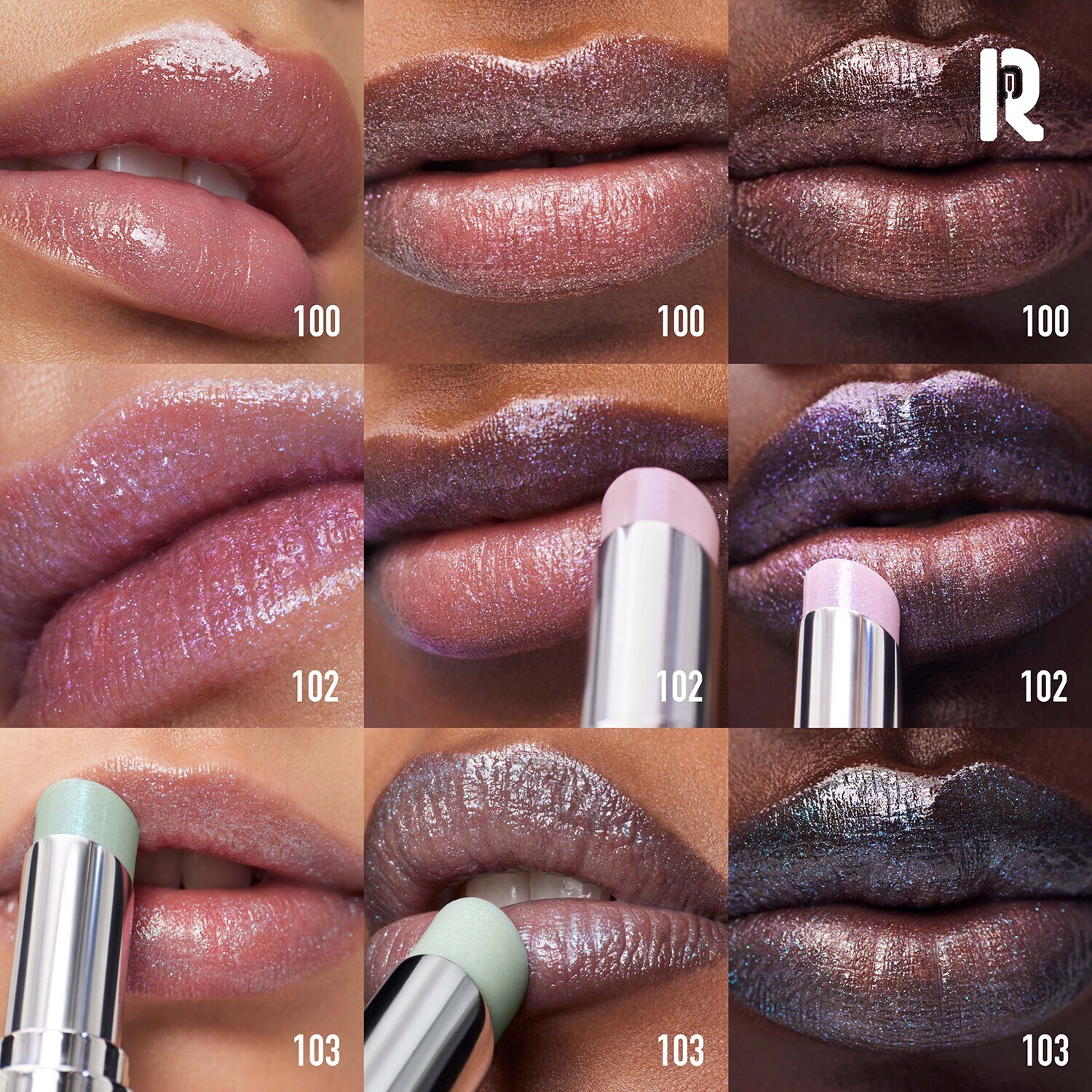 Rouge Rabanne Dramalips Glassy 102 Lilac Cutie Pie (3 g) - Lipstick altamente perlato di RABANNE ...