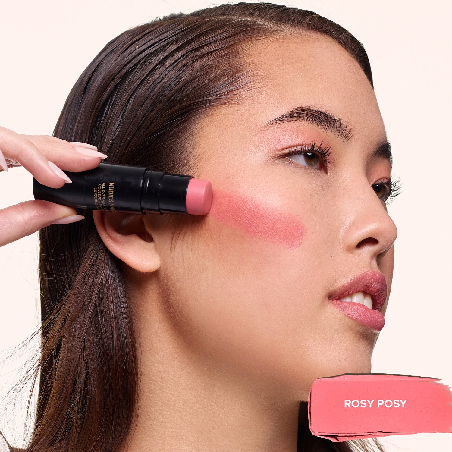 Nudies All Over Face Matte Lux Rosy Posy (7 g) - Blush Stick di NUDESTIX ≡ SEPHORA