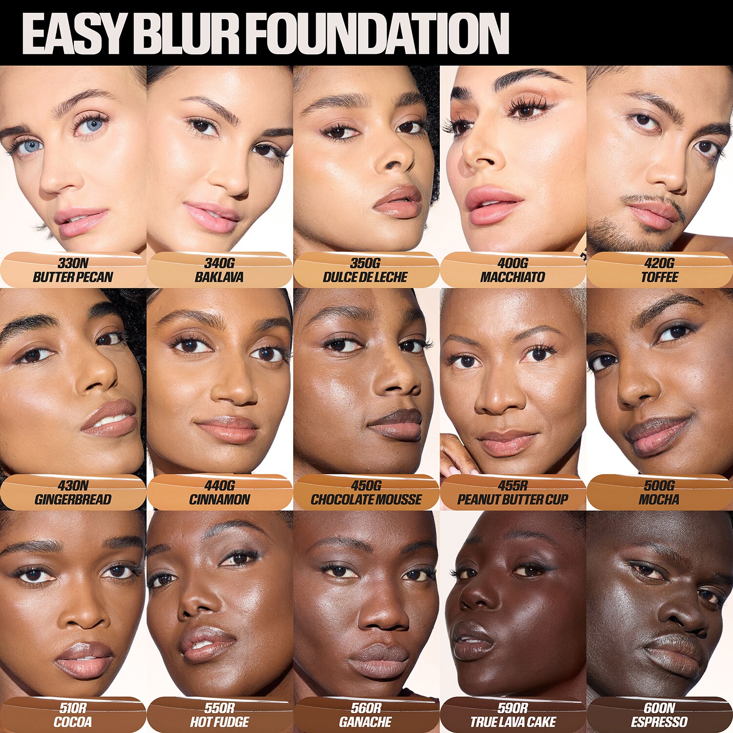 Easy Blur Natural Airbrush Foundation 560R Ganache (30 ml) - Fondotinta ...